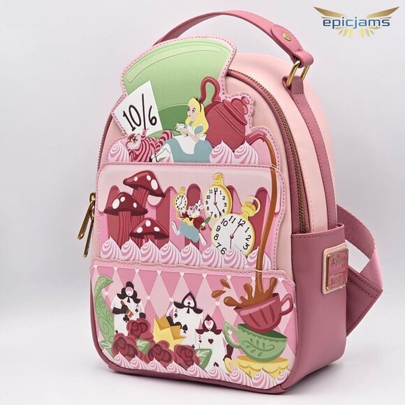 Loungefly | Bags | Loungefly Disney Alice In Wonderland Tea Cake Mini ...